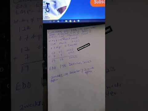 Calculating Your Expected Date Of Delivery(EDD)With Your Last Menstrual Period(LMP) #shorts