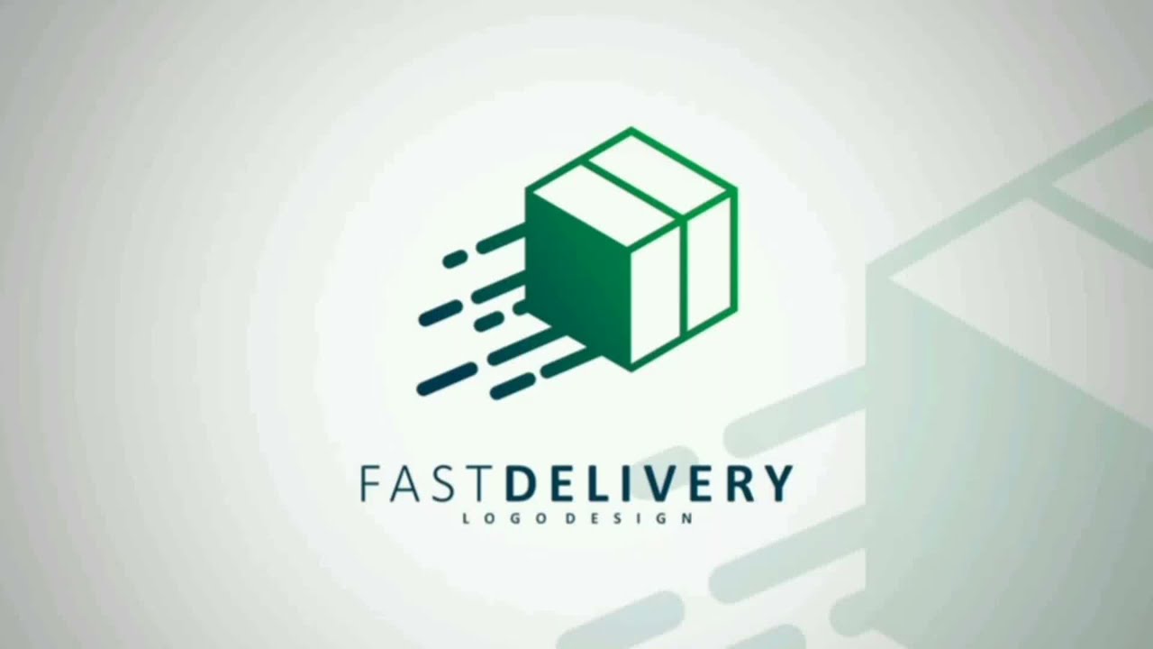 logo vector tutorial. delivery box