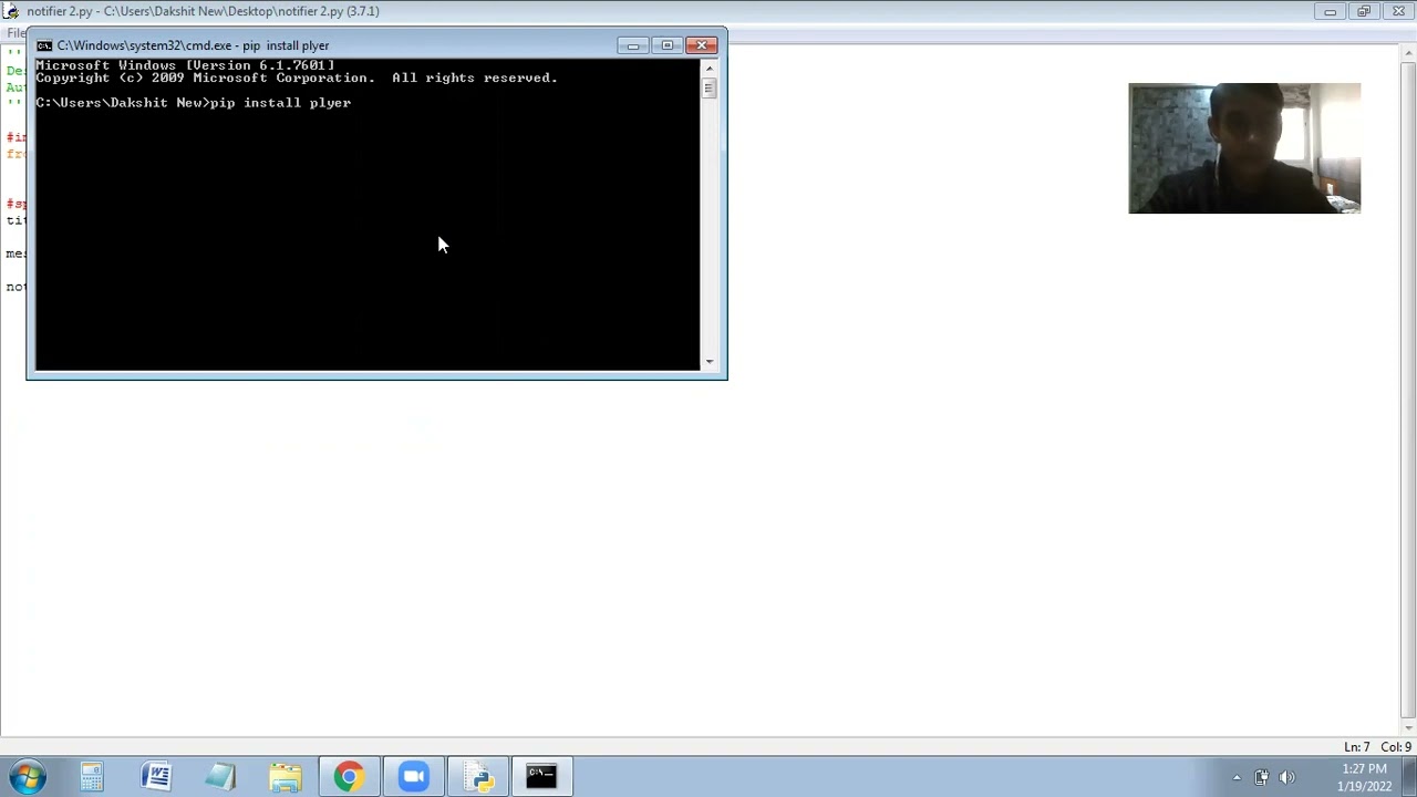 Desktop Notifier in Python - Made in this video !!!!