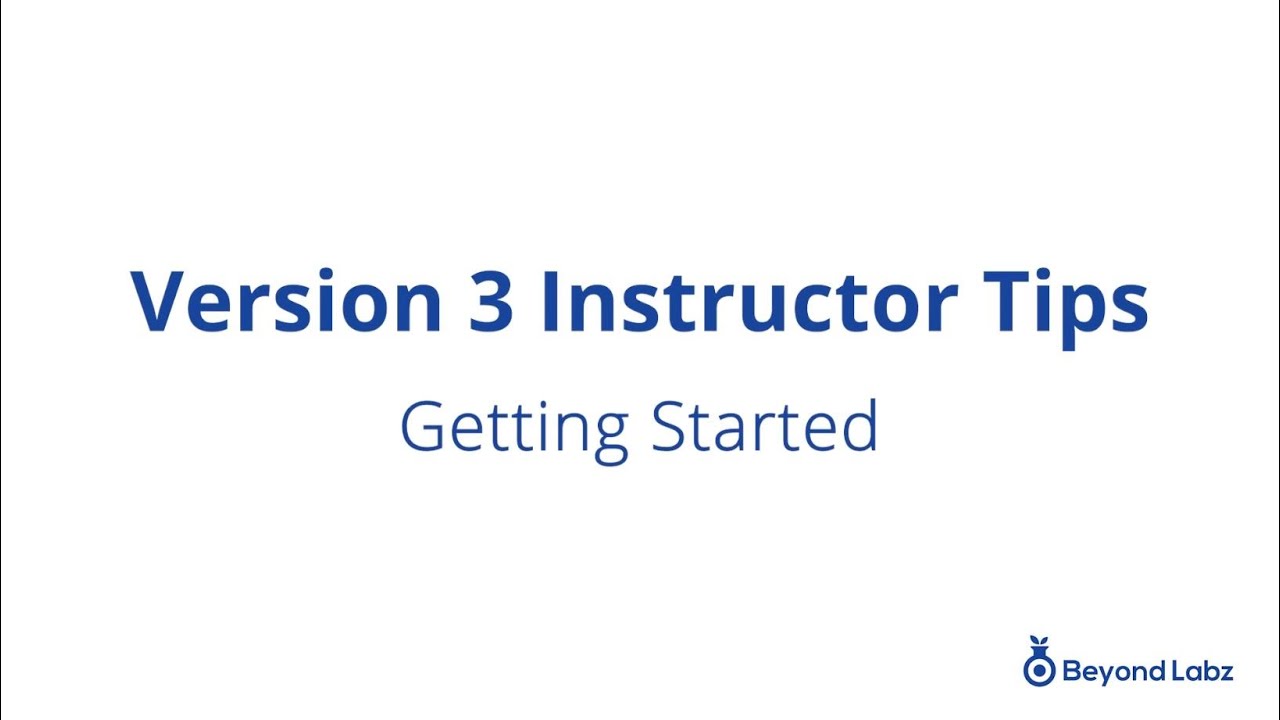 Instructor Guide - Getting Started