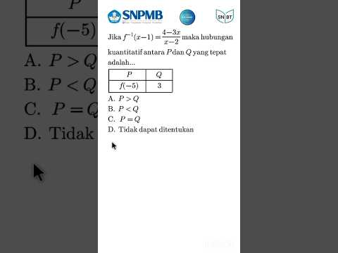 FR Soal Asli PK SNBT 2024, 3 Mei 2024 (Invers Fungsi) #shorts #trikshorts