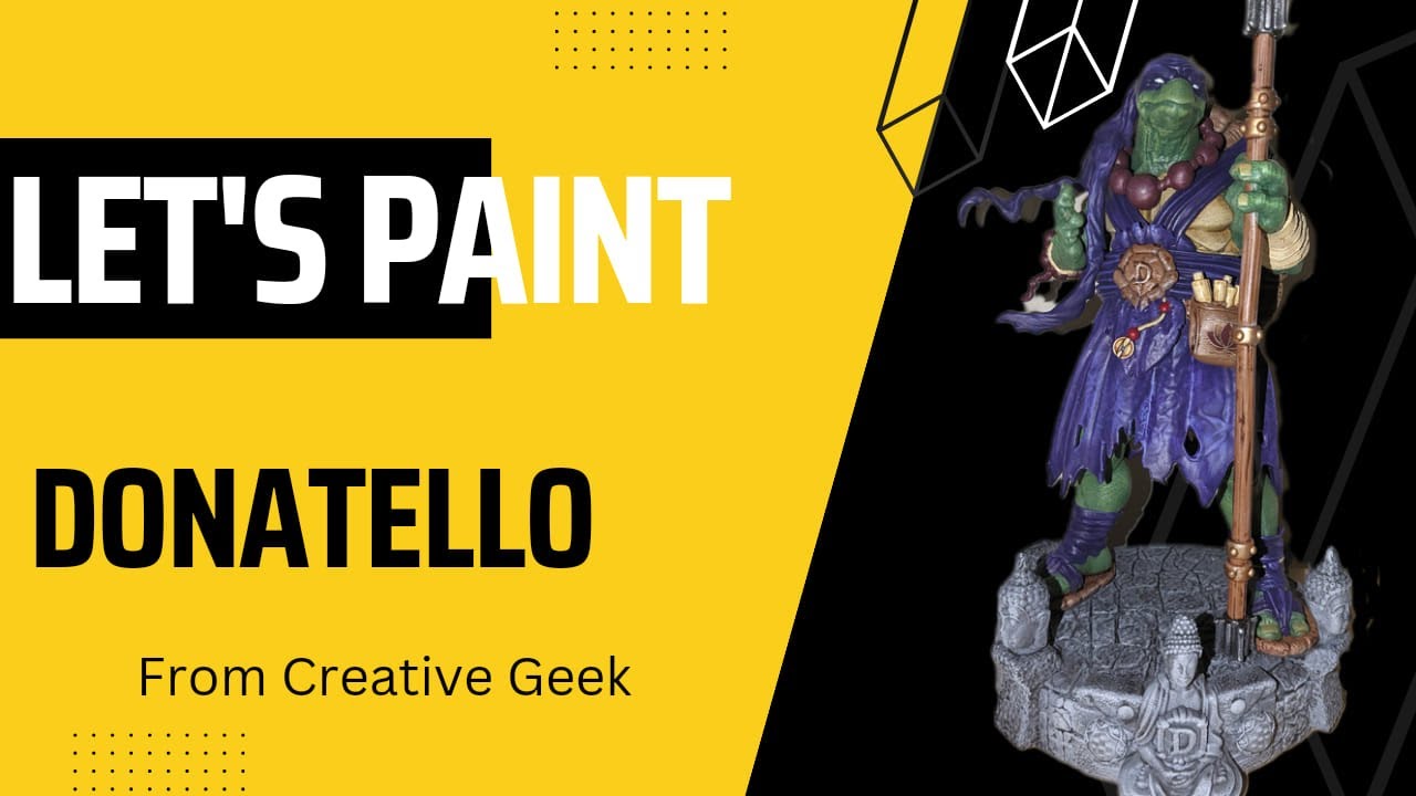 Let's Paint Donatello from Creative Geek | Step-by-Step Tutorial eps 10