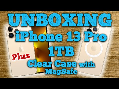 NEW Apple iPhone 13 Pro + MagSafe Clear Case Unboxing