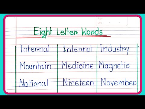 8 Letter Words in English||Eight Letter Words||Learn English Phonics Eight Letter Words ||Gaja Laxmi