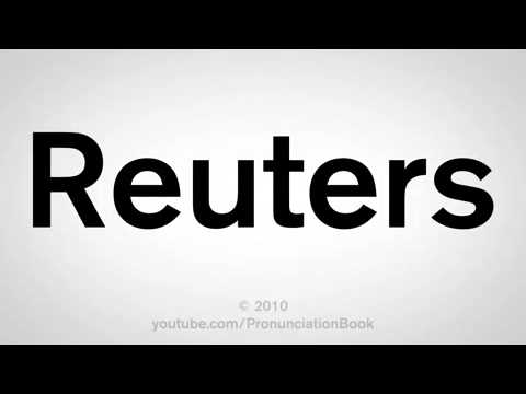 How To Pronounce Reuters