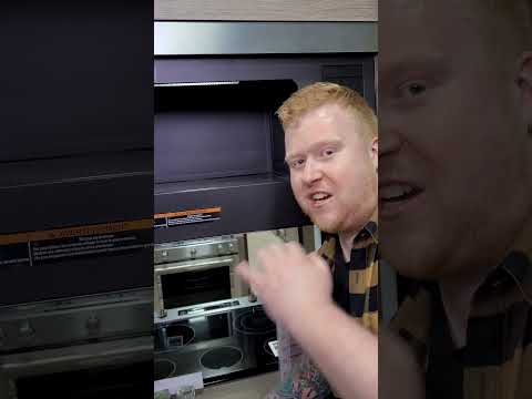 KitchenAid over the range microwave with flush design #homeappliance #KitchenAid