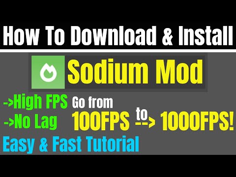 How To Download And Install The Sodium Mod For Minecraft [FPS Booster Mod] - Easy & Fast Tutorial