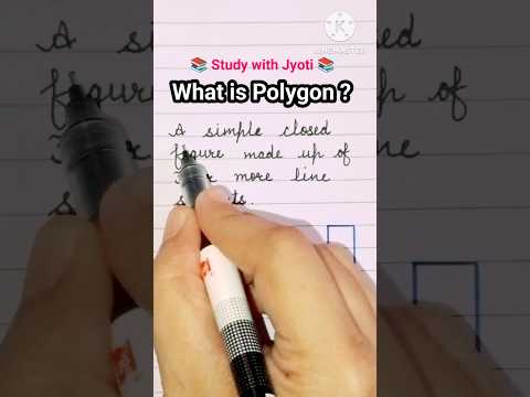 What is polygon ? #shorts #polygon #quadrilateral #basicconcepts #cbse #geometry #studywithjyoti