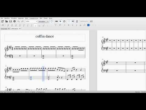 Coffin Dance made on Musescore (Sheet Music for Piano)