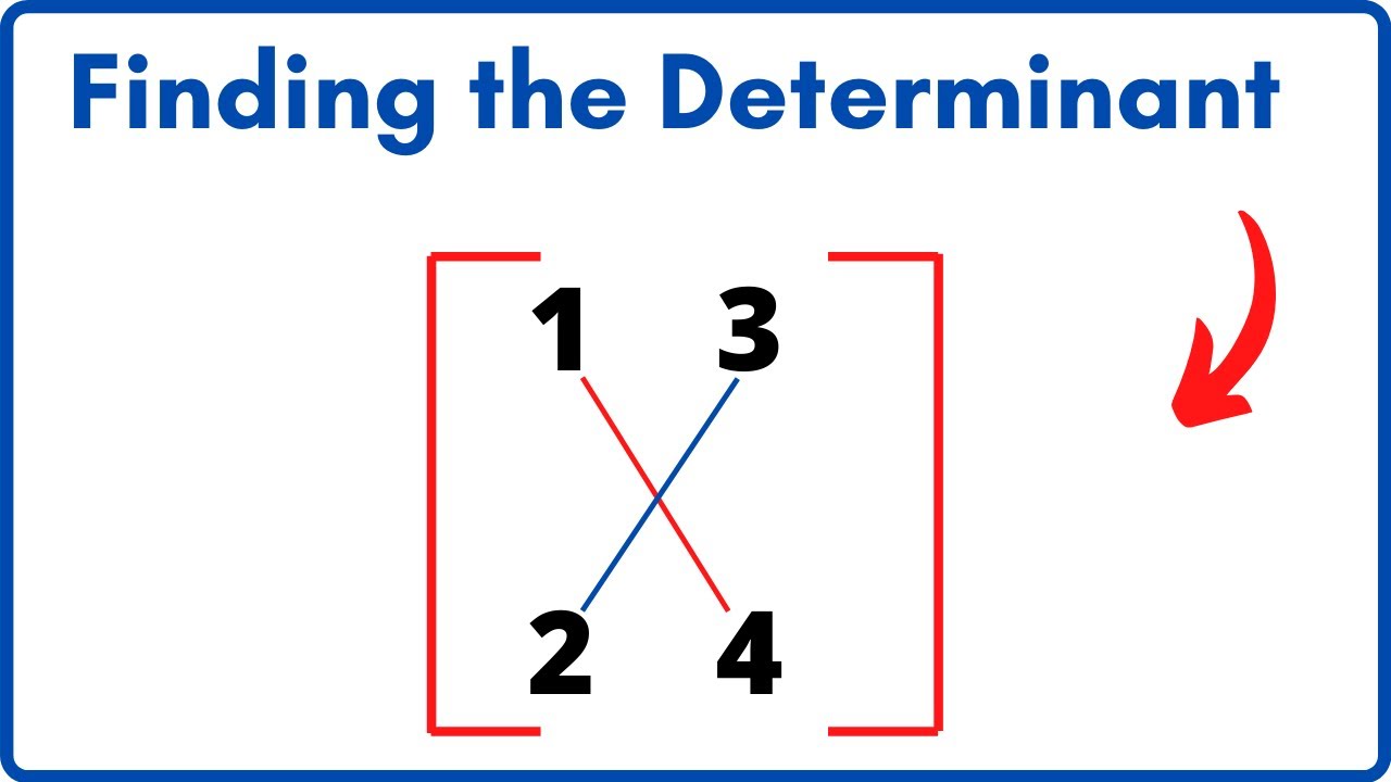 Finding Determinant of a 2 x 2 Matrix