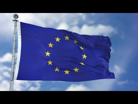 European Union Flag Animation Motion Graphics