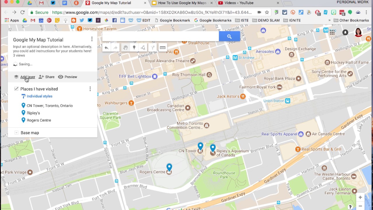 Google My Maps: Layers (part 7)