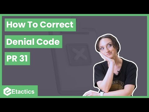 How To Correct Denial Code PR 31