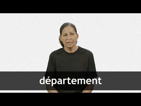 How to pronounce DÉPARTEMENT in French