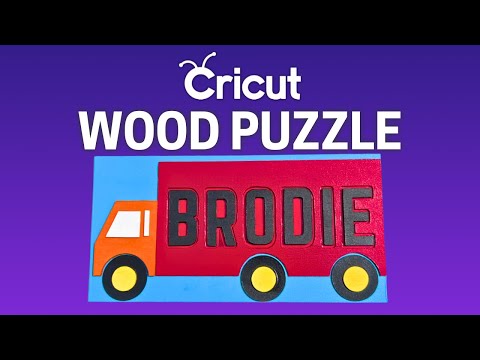 DIY WOODEN PERSONALIZED NAME PUZZLE TUTORIAL // How to Cut Basswood With Cricut Maker Knife Blade