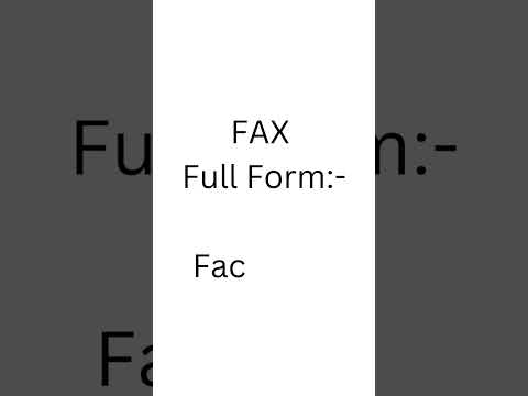 🖨#FAXfullform💥FAX Full Form In Computer #viral⚡FAX Full Form In English #shorts👍Fax Full Meaning