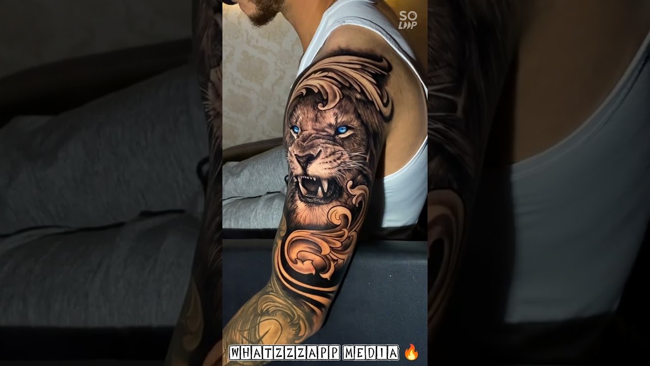 LION TATTOO IDEAS FOR EVERYONE -10 BEST TATTOO IDEAS -#tattoo #lion #tiger #tattoos #art #blackwork