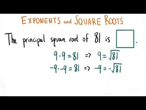 Principal Square Roots - College Algebra