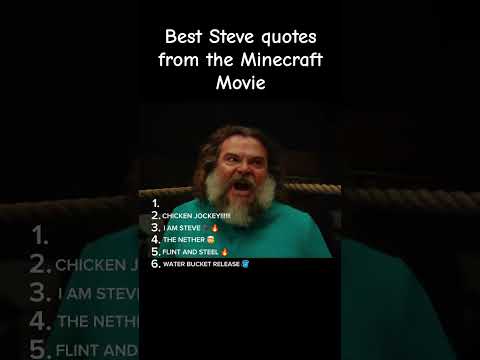 Best Steve quotes in the Minecraft Movie 🎬 #shorts #fyp #trending #memes #ranking #funny