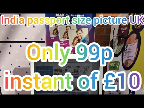 How to print Indian Passport Size visa application photo only 99p anywhere in the UK Save £9