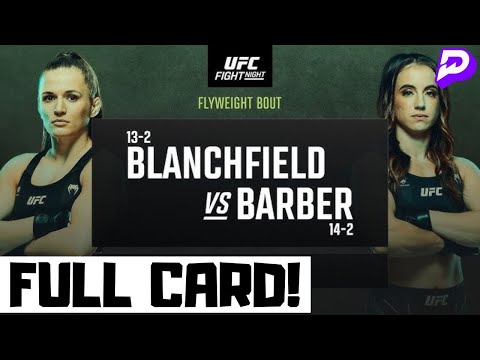 UFC Fight Night Blanchfield vs Barber Predictions & Full Card Breakdown - UFC Vegas 107 Betting Tips