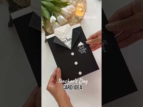 DIY Teacher's Day Card Idea #teachersday #teacher #teachersdaygift #teachersdaycard #crafts #diy
