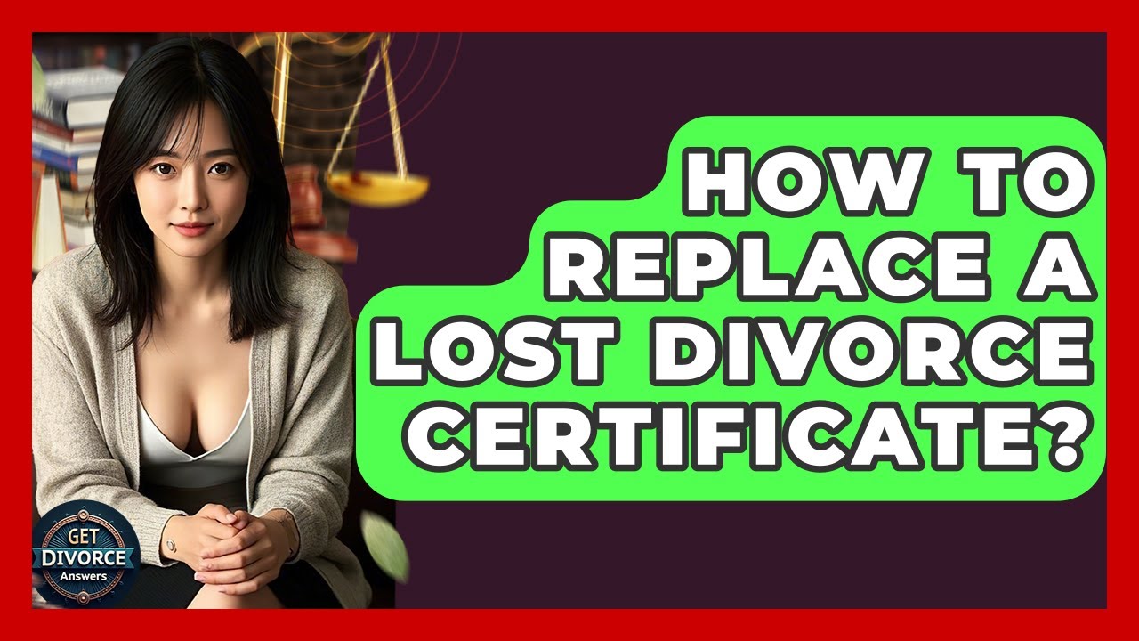 How To Replace A Lost Divorce Certificate? - Get Divorce Answers