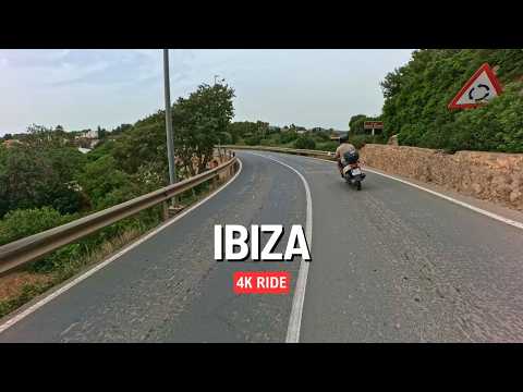 Santa Eulària to Ibiza Old Town 🛵 Moped 🇪🇸 Drive 4K