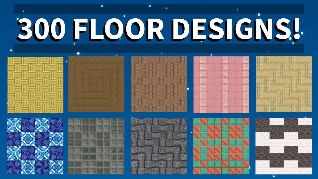 300 Minecraft Floor Designs