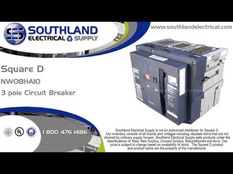 Square D, Schneider Electric, NW08HA10, 800 Amp, 1150 Volt, IEC, Insulated Case Circuit Breaker