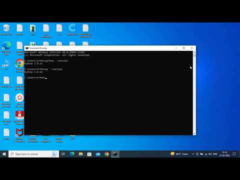 how to check python version in cmd
