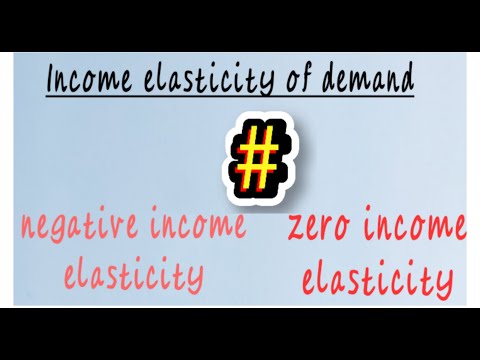 Income elasticity of demand ||negative + zero income elasticity ||