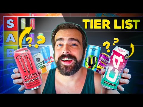 I Tried Over 40 Energy Drinks so You Don't Have To! - Energy Drinks Tier List