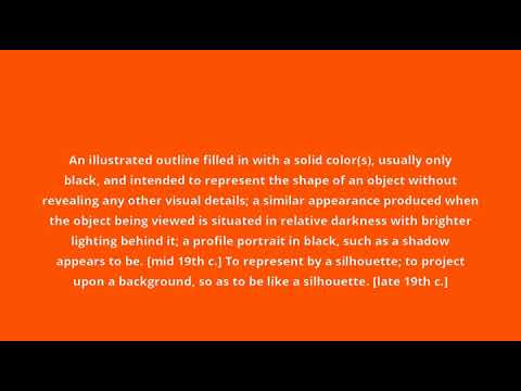 what is the meaning of silhouette