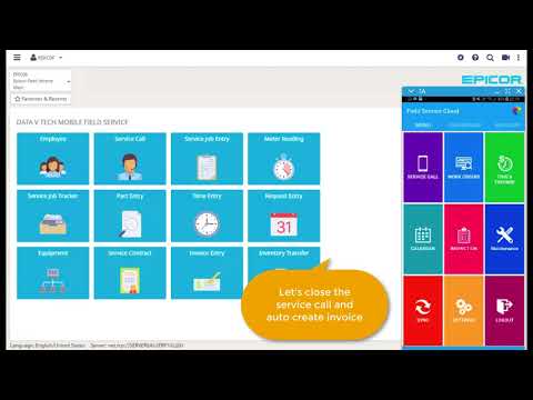 Mobile Field Service for Epicor E10.2 - Job to invoice