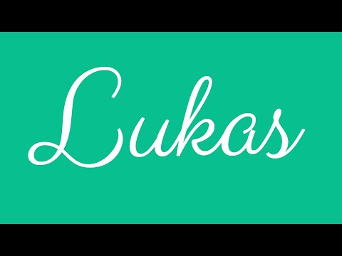Learn how to Sign the Name Lukas Stylishly in Cursive Writing