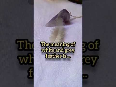 😀what is the meaning of white and grey feather #short