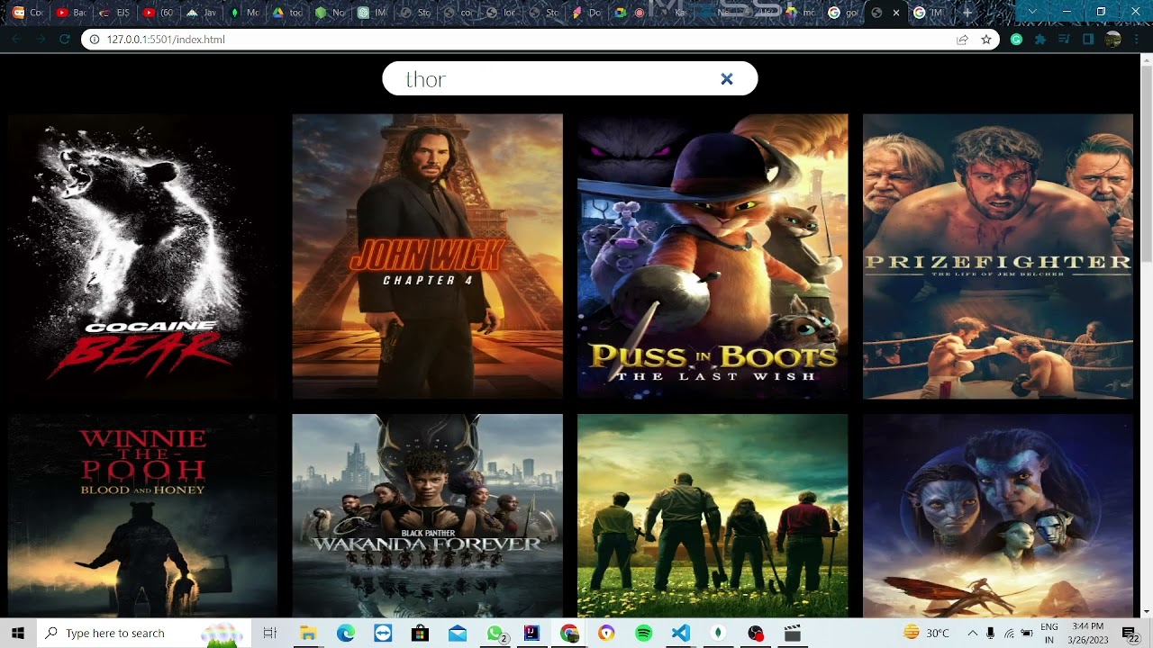 IMDB Clone App Using HTML, CSS And JavaScript