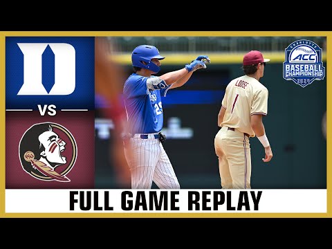 Duke vs. Florida State Full Game Replay | 2024 ACC Baseball Championship (FINAL)