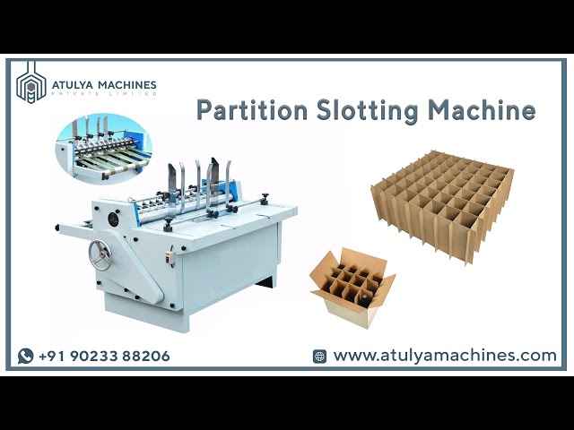 Partition Slotting Machine Manufacturer from Rajkot