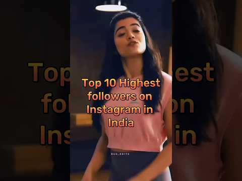 who has highest followers on Instagram in India?🤯#shorts