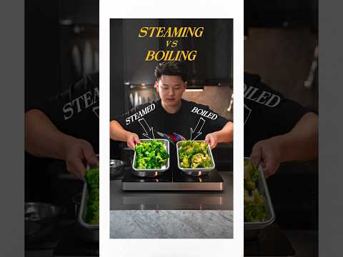 Steaming vs. Boiling 😮🥦⁉ #shorts