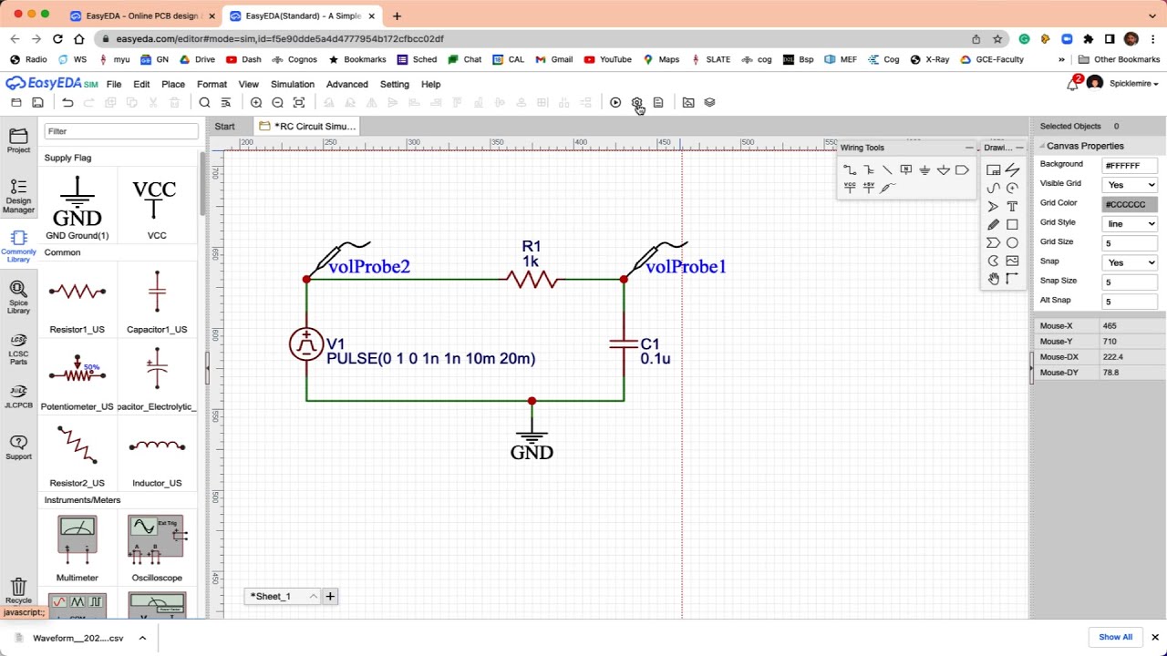 EasyEDA: An alternative Schematic Capture and Simulation option.