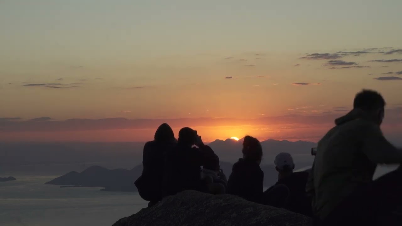 People Looking At Sunset