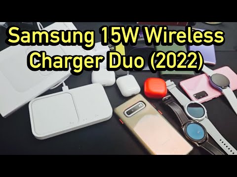 SAMSUNG 15W Wireless Charger Duo Review (What can U Charge?)