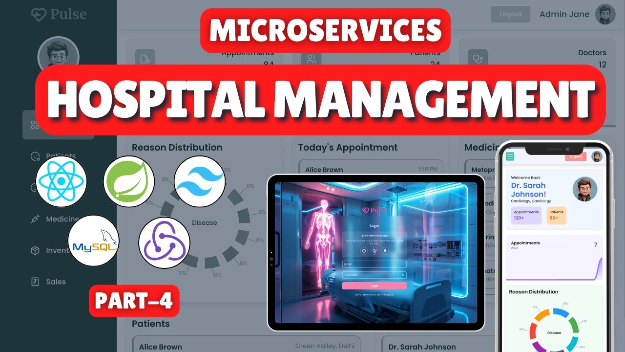 Hospital Management System using Springboot Microservices & React