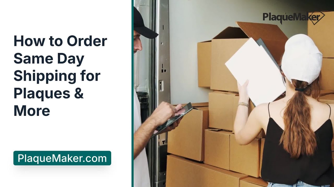 How to Order Same Day Shipping Services for Plaques & More