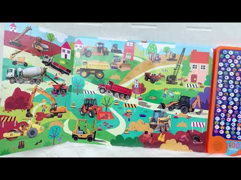 Look and Find Things That Go Words and Sounds Board Book with 100 Button
