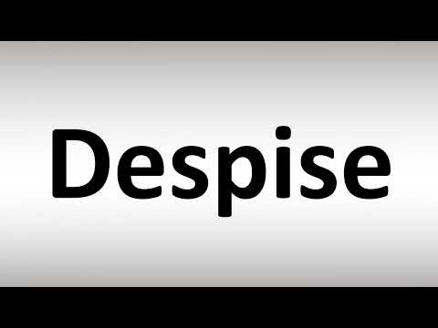 How to Pronounce Despise