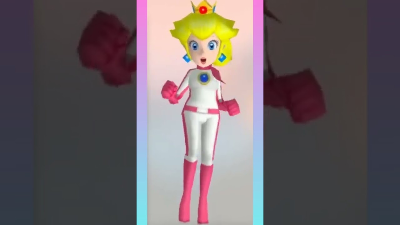 Peach Celebrating in Mario Kart Wii (Bike Outfit) #Shorts #Dance #Nintendo